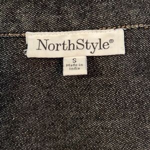 NorthStyle | Jackets & Coats | Denim Jacket With Snap Front And Slight ...